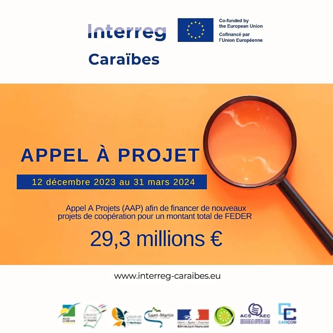 APPEL A PROJETS (AAP) 2021-2027 INTERREG CARAIBES - SARGCOOP